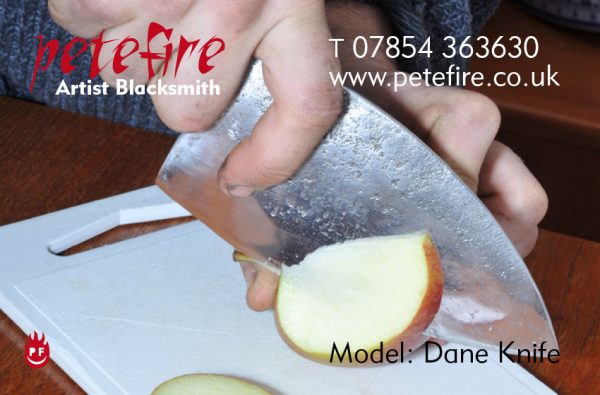 Dane kitchen knife â€“ Petefire Artist Blacksmith, Watford, Herts