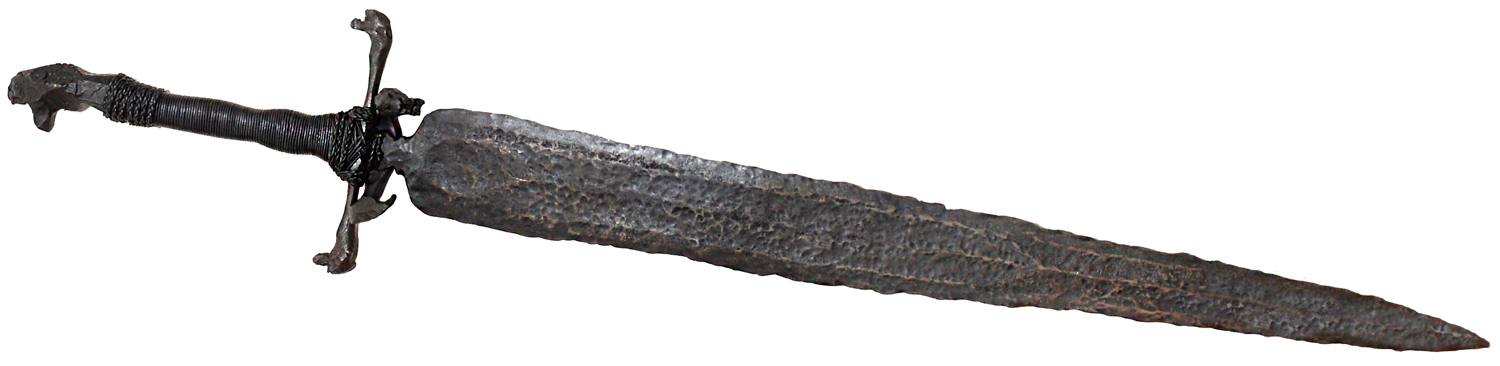 Blacksmith forged swords and axes for sale, unique designs from Petefire