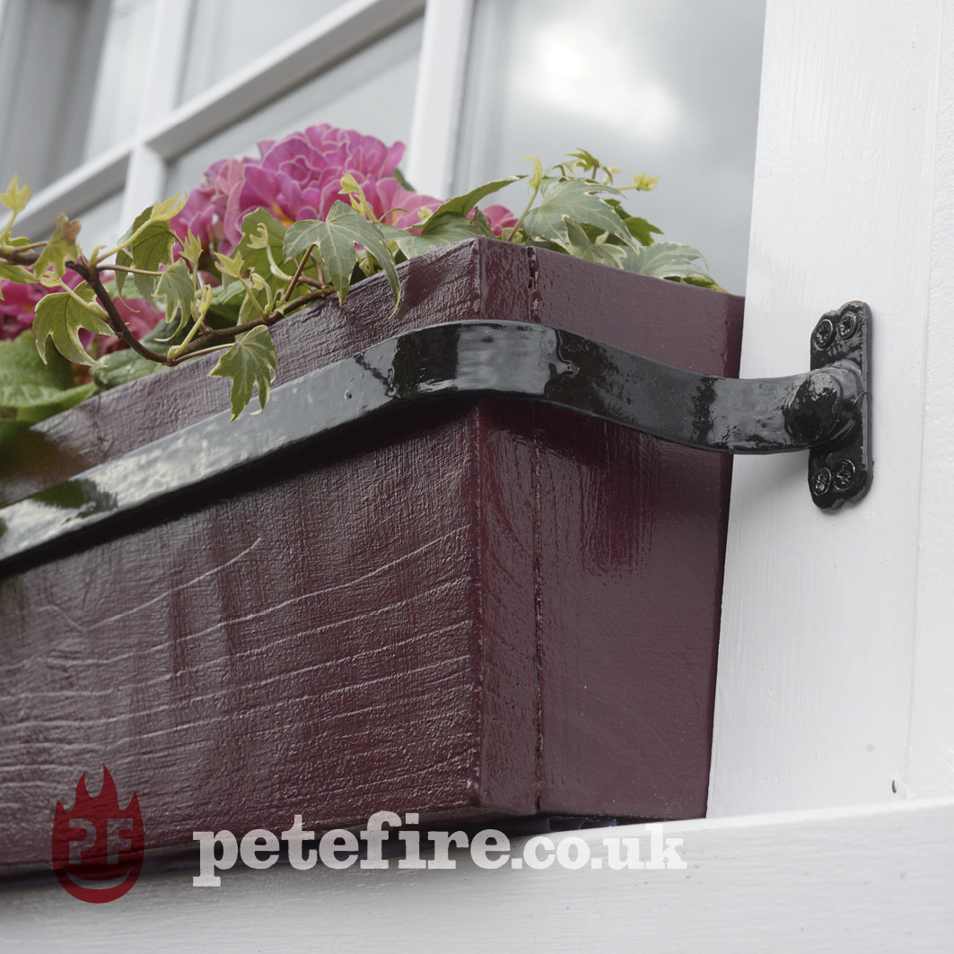 St Albans window boxes – hand made / hand forged. 01923 350596
