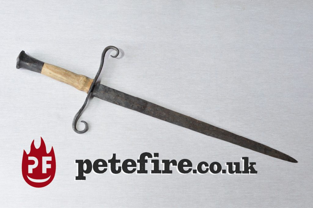 London area sword forging experience by Petefire Artist Blacksmith